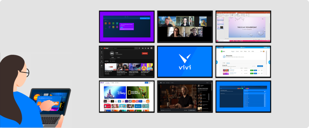 Share any content from any device to any number of displays with Multi ...